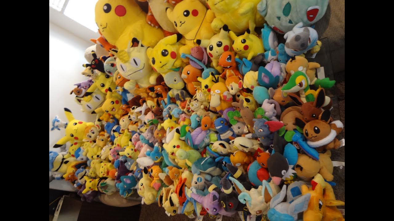 Pokemon Plush Collection Over 300 For Sale Giant Huge World S Largest