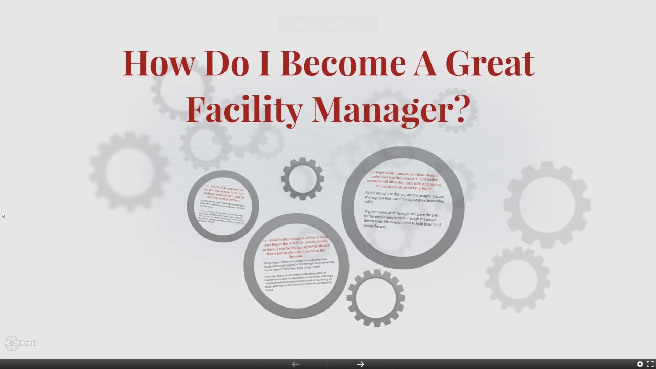 How To Become A Great Facility Manager Youtube