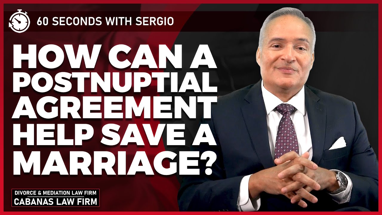 How Can A Postnuptial Agreement Help Save A Marriage Youtube