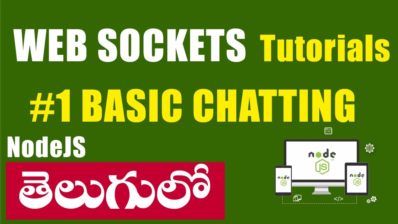 1 Websockets Basic Chatting Project Tutorial Youtube