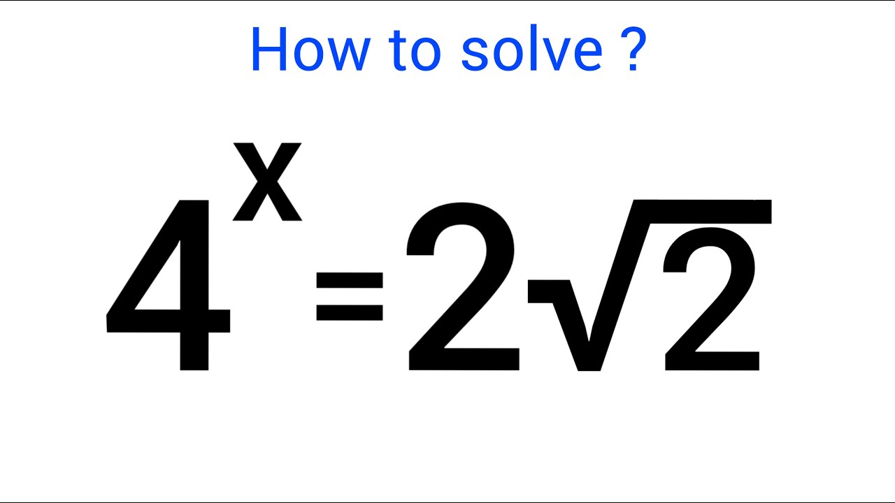 A Nice Math Olympiad Exponents Problem Youtube