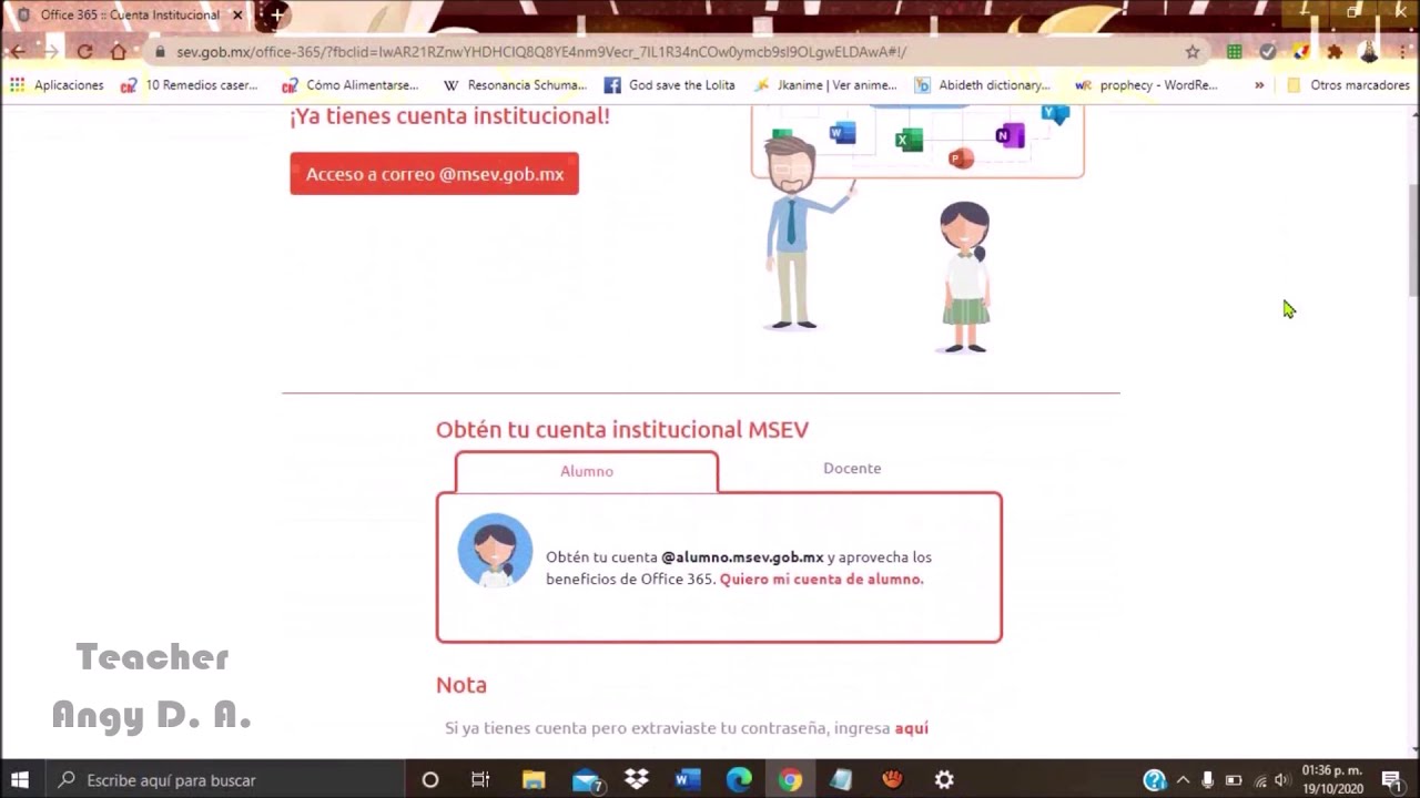 Cómo Obtener Cuenta Institucional Msev Y Cómo Activarla Alumno