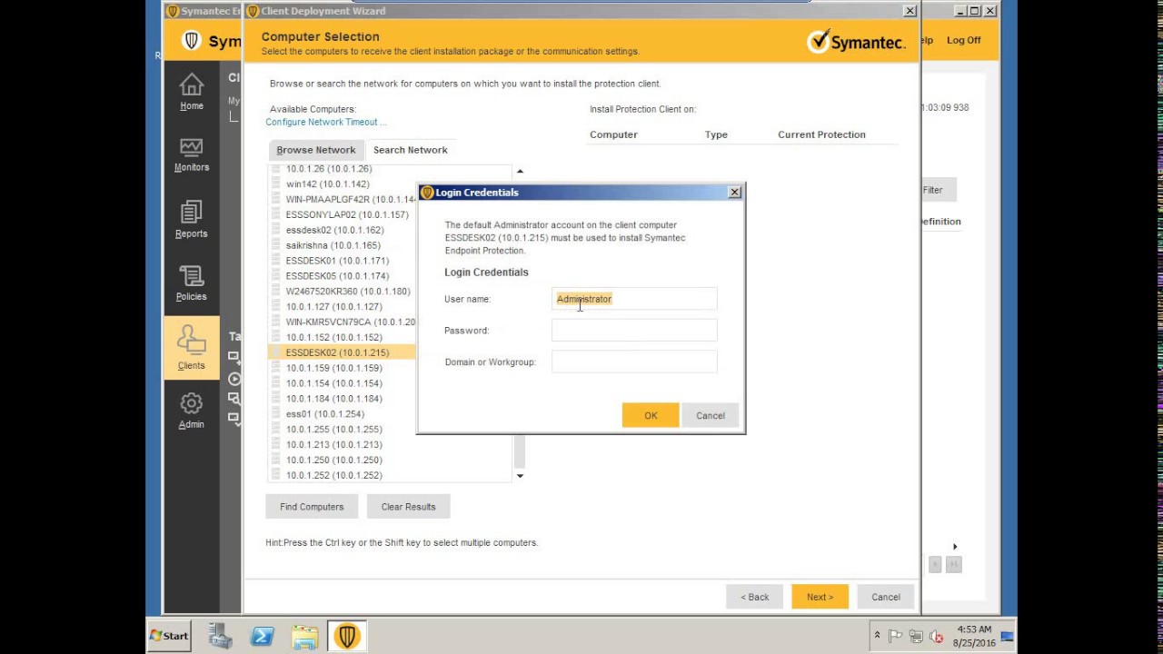 Installing Symantec Endpoint Manager 14 Installation Passlout