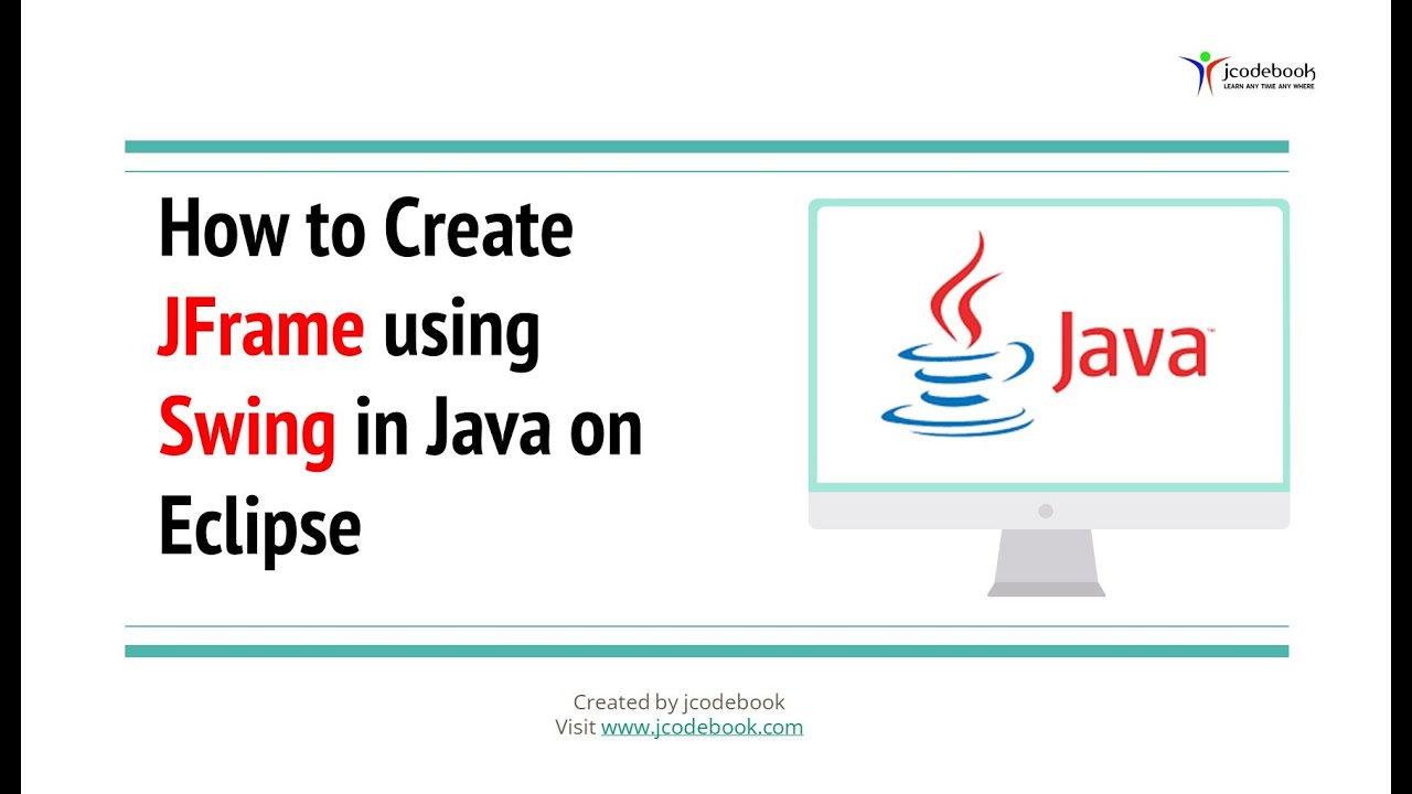 71 How To Create Jframe Using Swing In Java On Eclipse Youtube