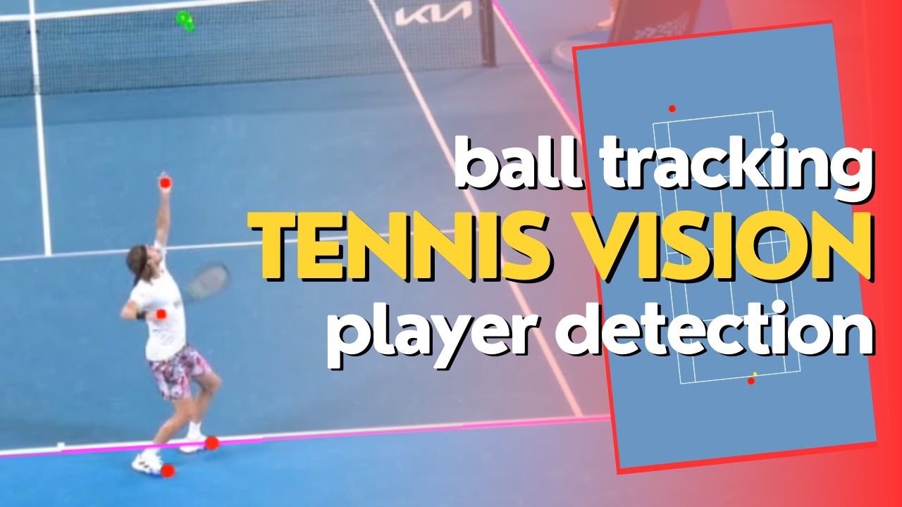 Tennis Vision Ball Tracking Player Detection Using Opencv Youtube