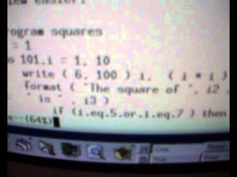 Fortran Program With Loop And If Statement Better Quality Video Youtube