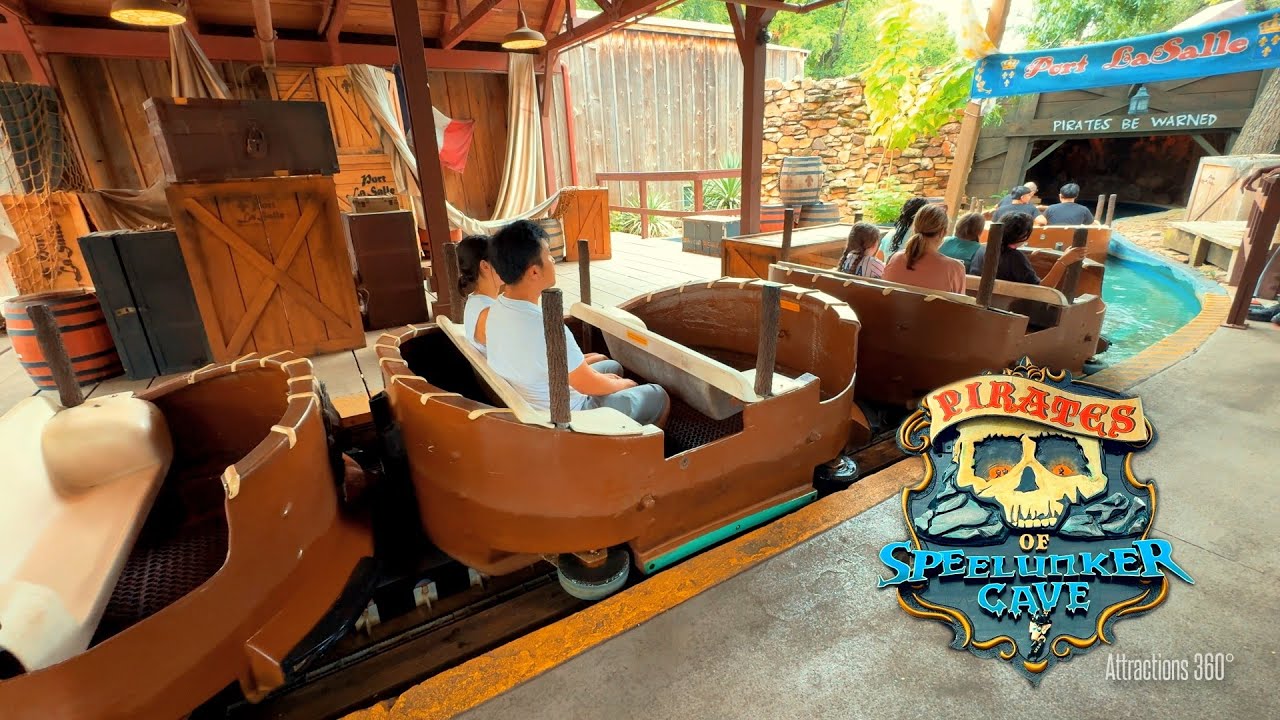 Six Flags Pirates Boat Dark Ride Pirates Of Speelunker Cave Youtube