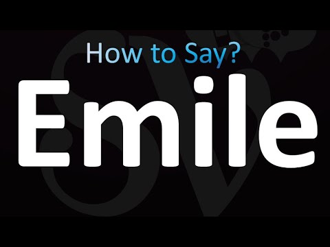 How To Pronounce Emile Correctly Youtube
