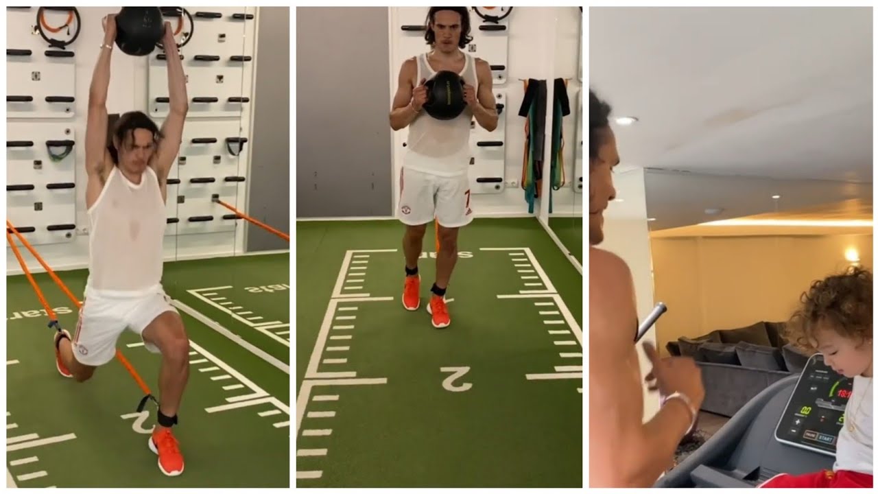 Cavani Does Body Workout At Home Soccer10 Youtube
