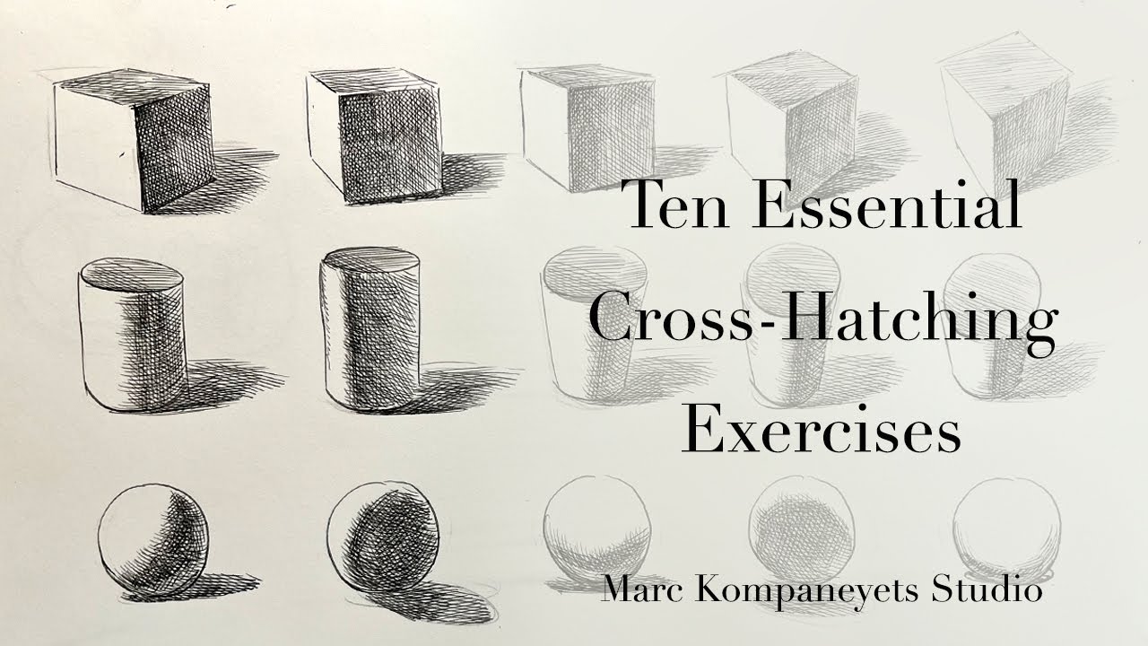 10 Essential Cross Hatching Exercises Youtube