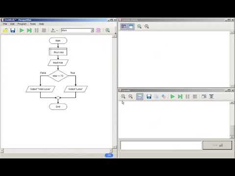 Flow Chart Percabangan Flowgorithm Youtube