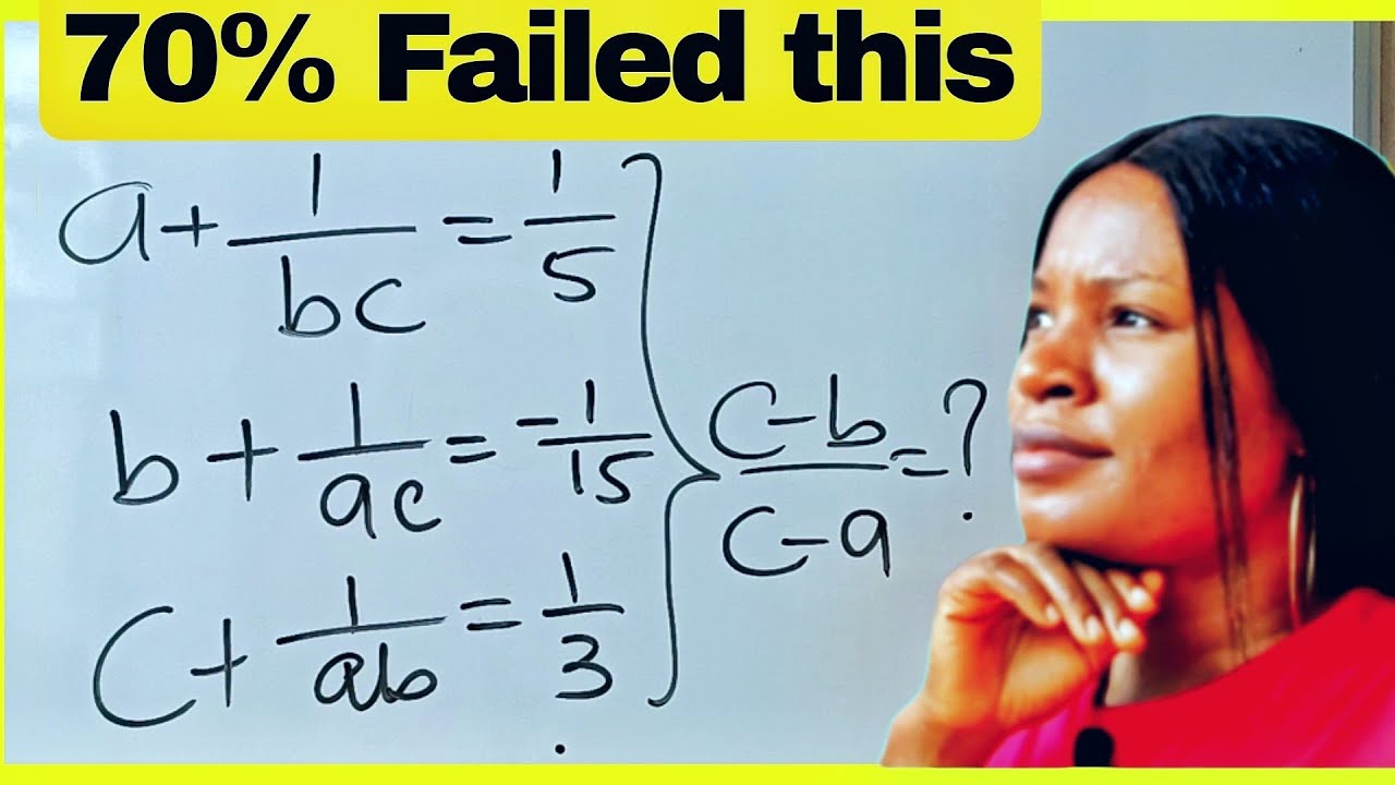 Math Olympiad Algebra Simplification Usa Youtube