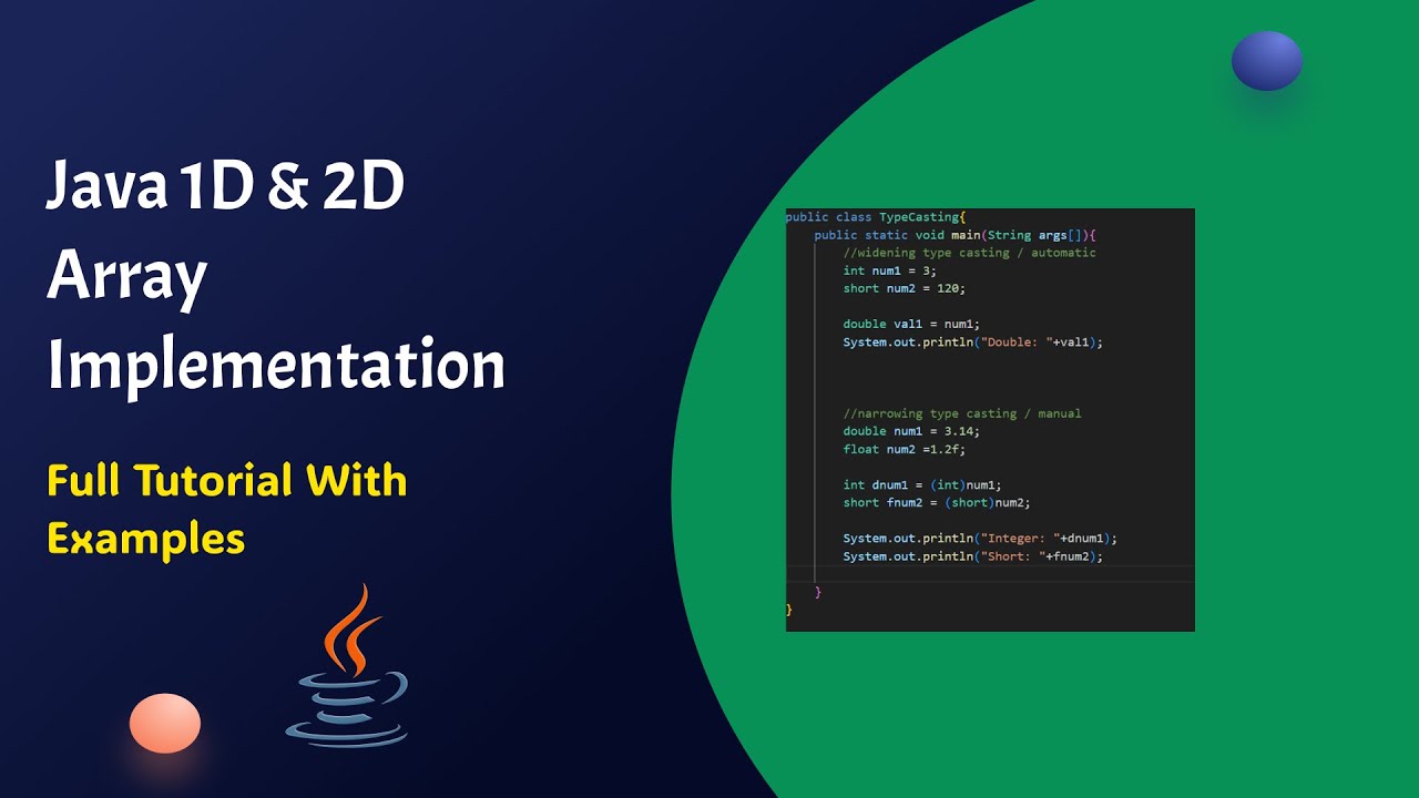 11 How 1d And 2d Arrays Implement In Java Rabbit Code Youtube