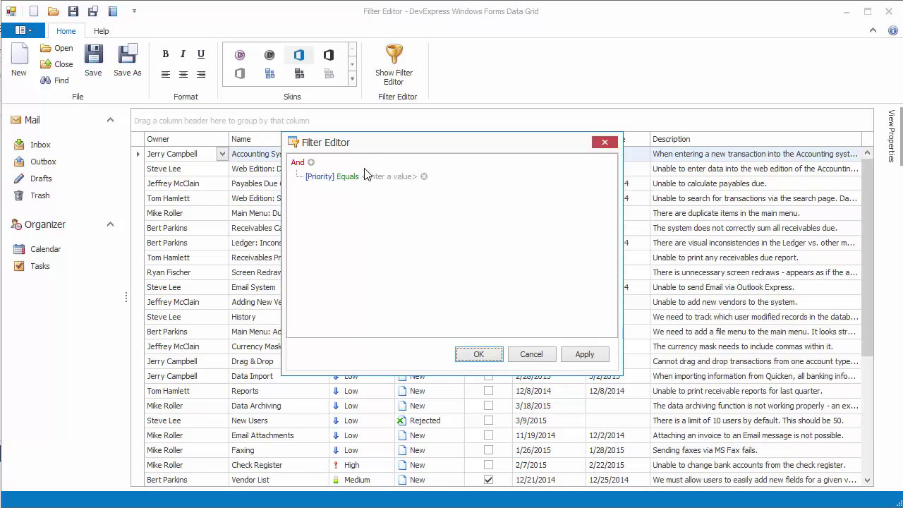 Devexpress Winforms Grid Filter Editor Youtube