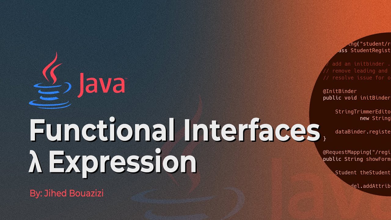 Java Functional Interfaces Lambda Expression Youtube