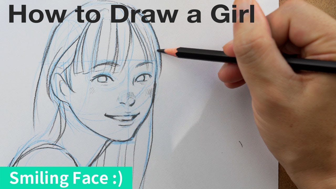 How To Draw A Smiling Face Youtube