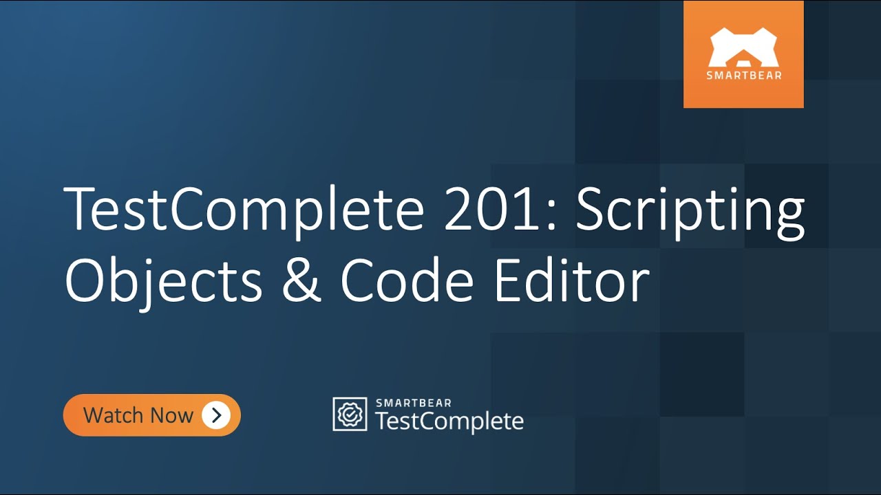 Testcomplete 201 Scripting Objects Code Editor Youtube