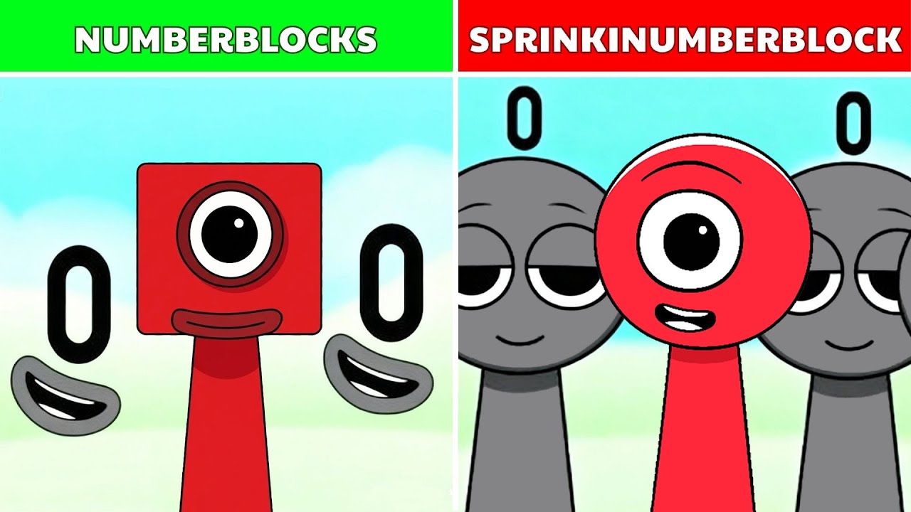 Numberblocks Sprunki Evolution Show 1 10 Numberblocks Vs