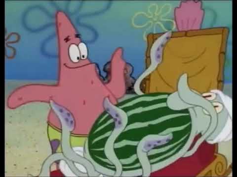 Patrick Drops Watermelon On Squidward One Hour Youtube