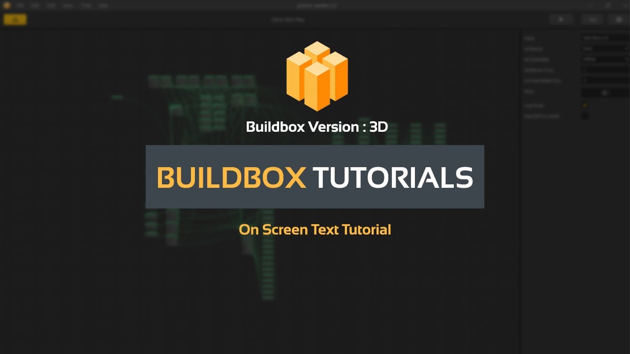 Buildbox Tutorial On Screentext Tutorial Youtube