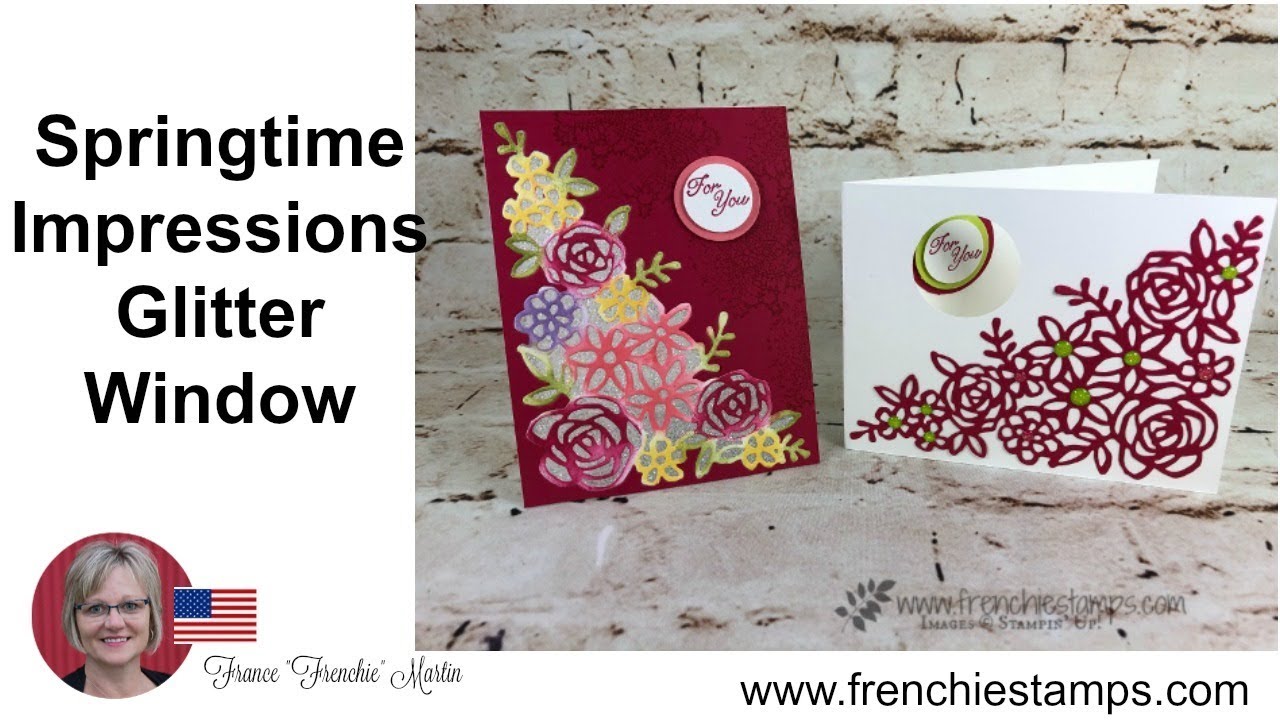 Springtime Impression Glitter Window Youtube