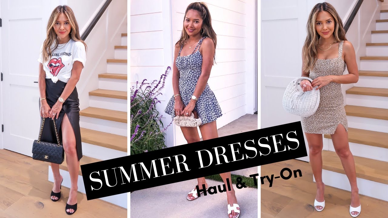 Summer Dresses Haul Try On 2019 Look Cute In The Heat Youtube