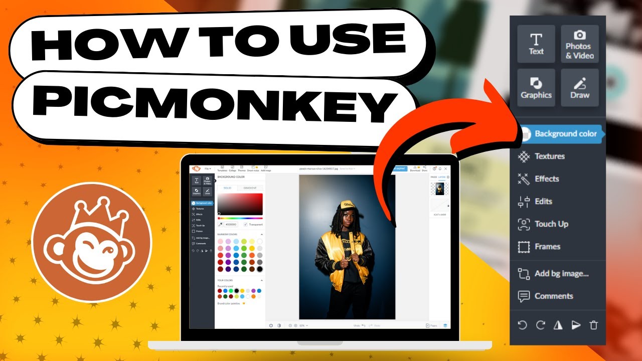 How To Use Picmonkey Tutorial Basic Overview Youtube