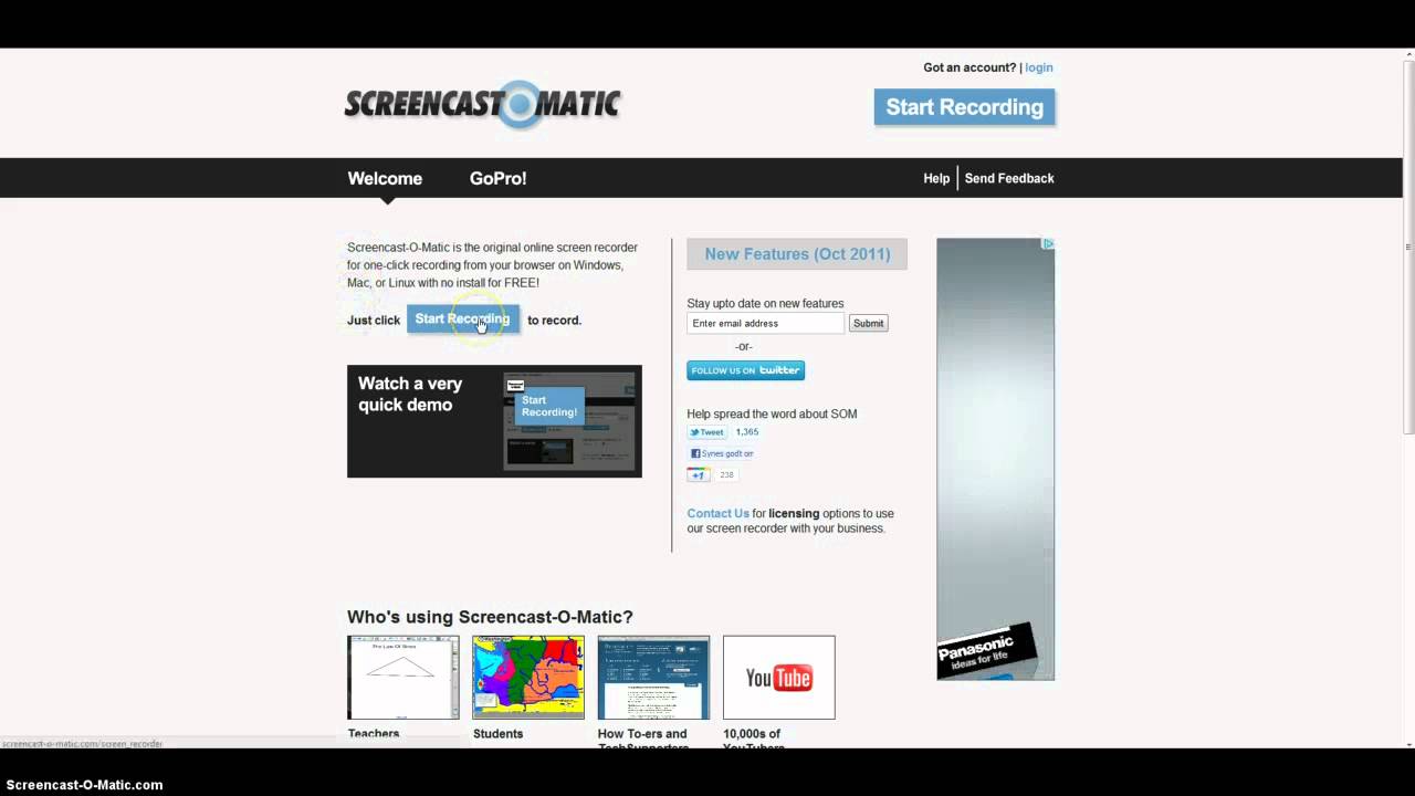 Screencast O Matic Youtube