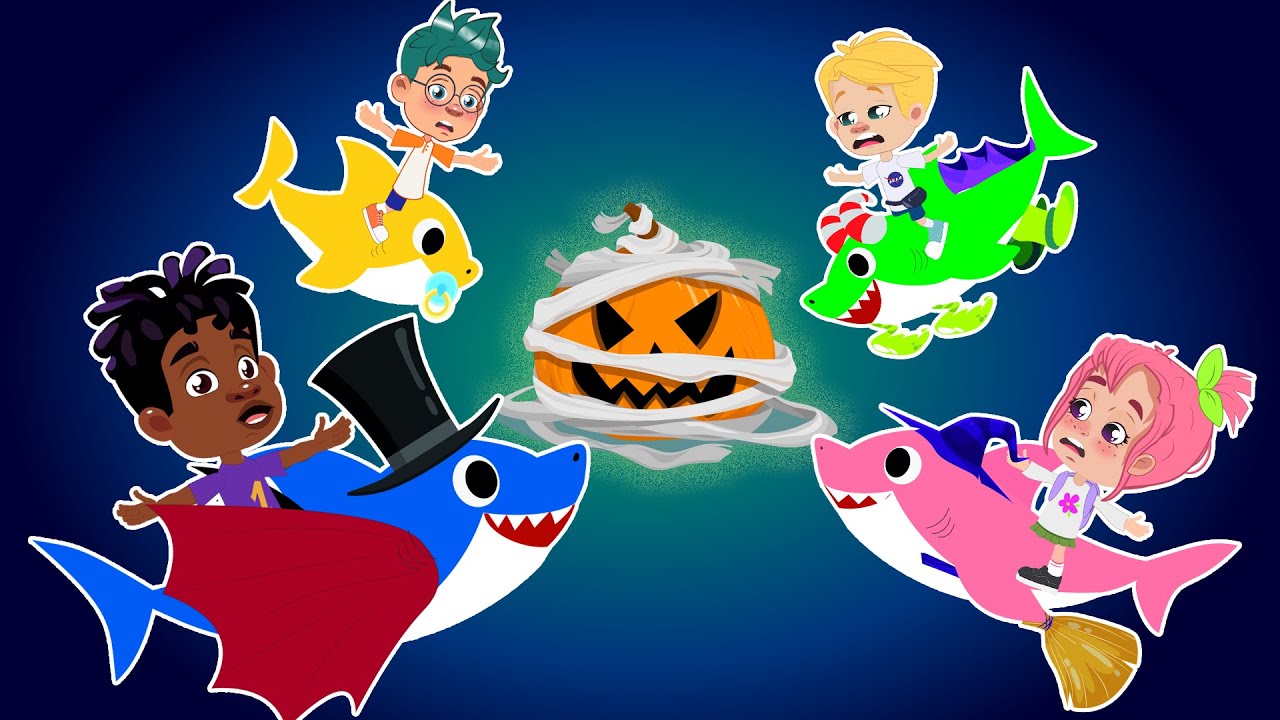 New Baby Shark Halloween Kids Song Finny The Shark Youtube