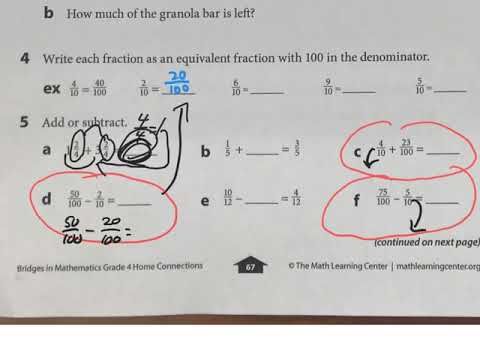 Frankie S Fractions And Decimals Bridges Math Grade 4 Youtube
