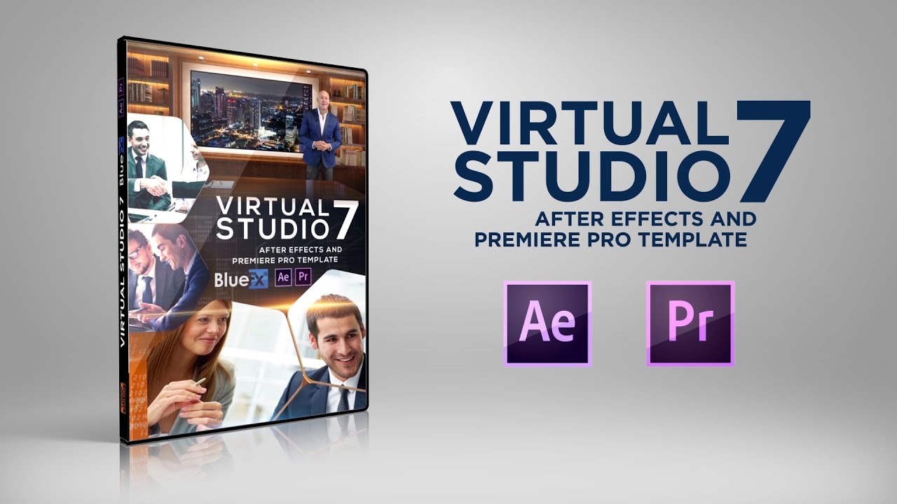 After Effects Template Virtual Studio 7 Bluefx Youtube