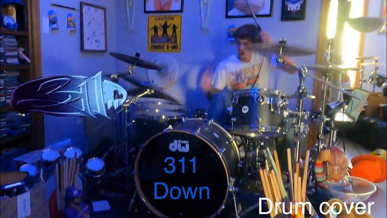 Down 311 Jeff Winslow Drum Cover Youtube