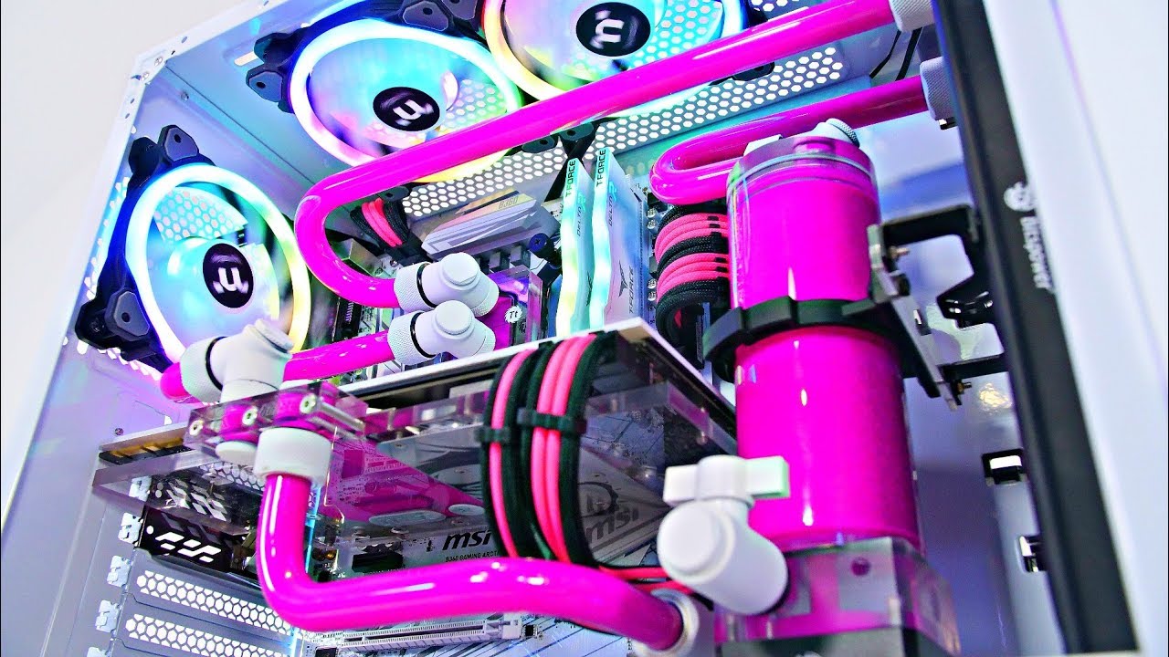 Insane Custom Water Cooled Gaming Pc Build Silverstone Time Lapse