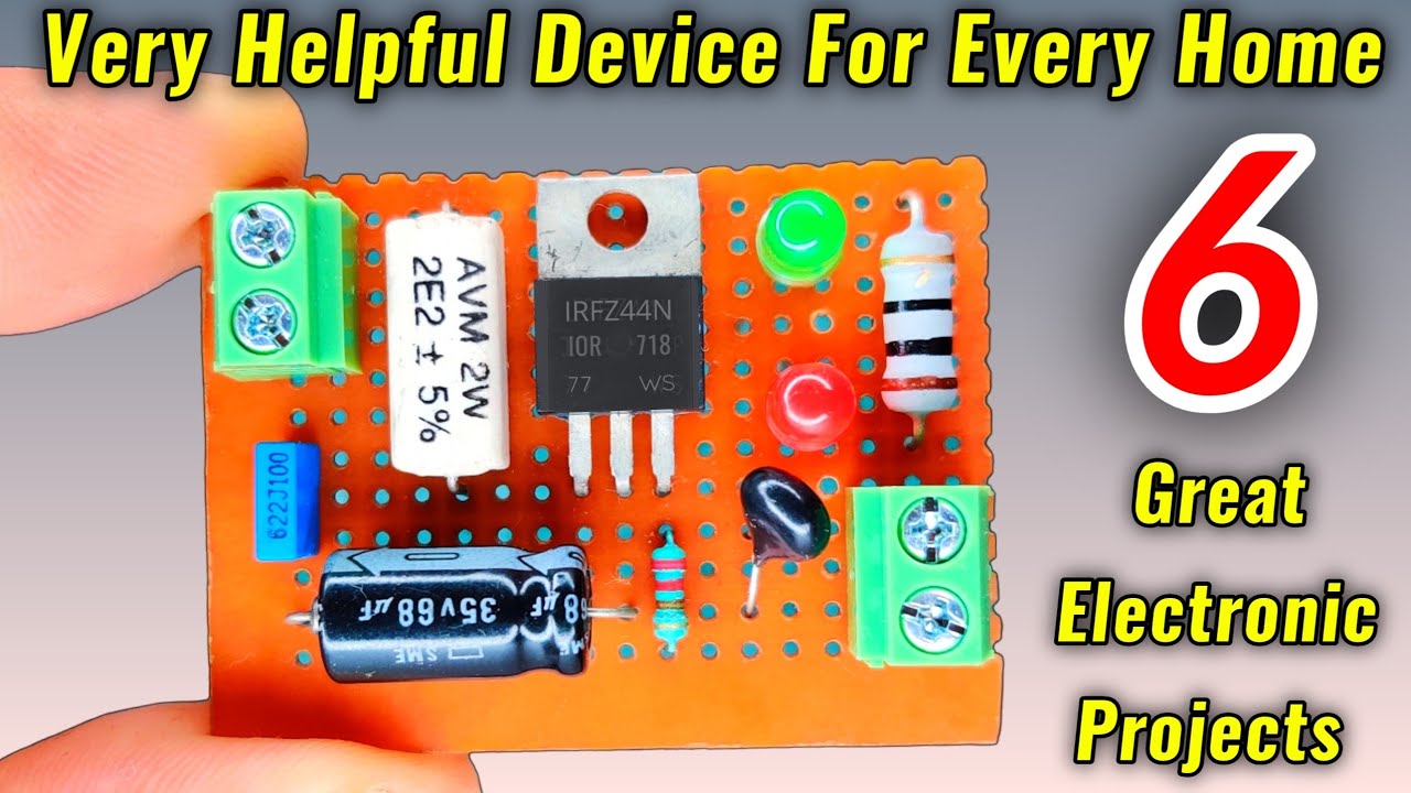 6 Helpful Electronic Projects For Beginners Youtube