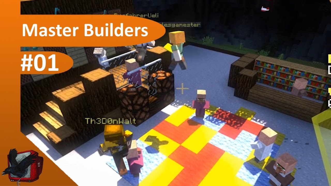 Minecraft Master Builders 01 Discotime Cbtv Youtube
