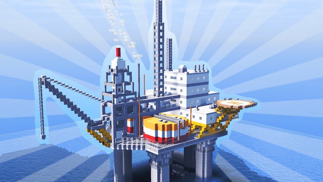 How To Build An Oil Platform In Minecraft Creative Building Oil Rig