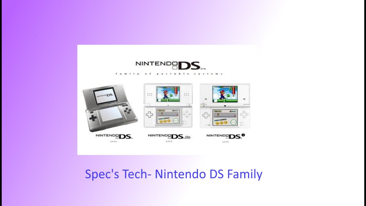 Spec S Tech Nintendo Ds Family Youtube