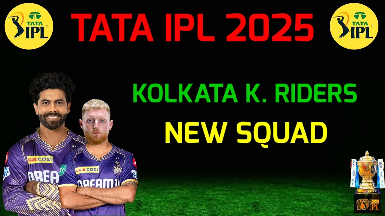 Ipl 2025 Kolkata Knight Riders New Squad Kkr Team Squad 2025 Kkr Team ...