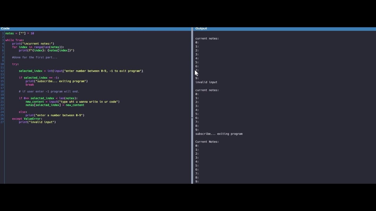 Build A Simple Notes In Python Beginner Python Project Youtube