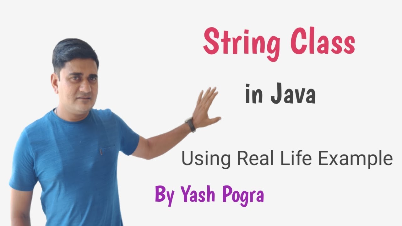 String In Java String Class Program In Java Youtube