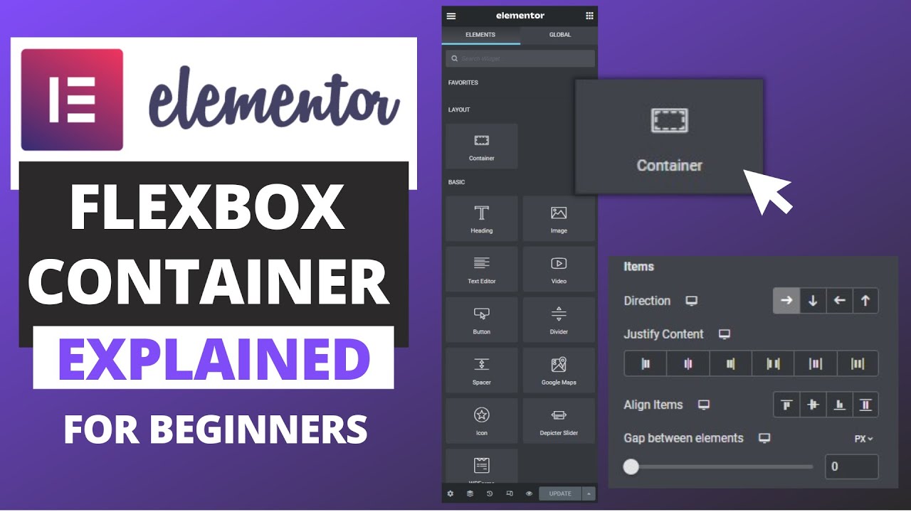 How To Use Elementor Flexbox Container Elementor Container Tutorial
