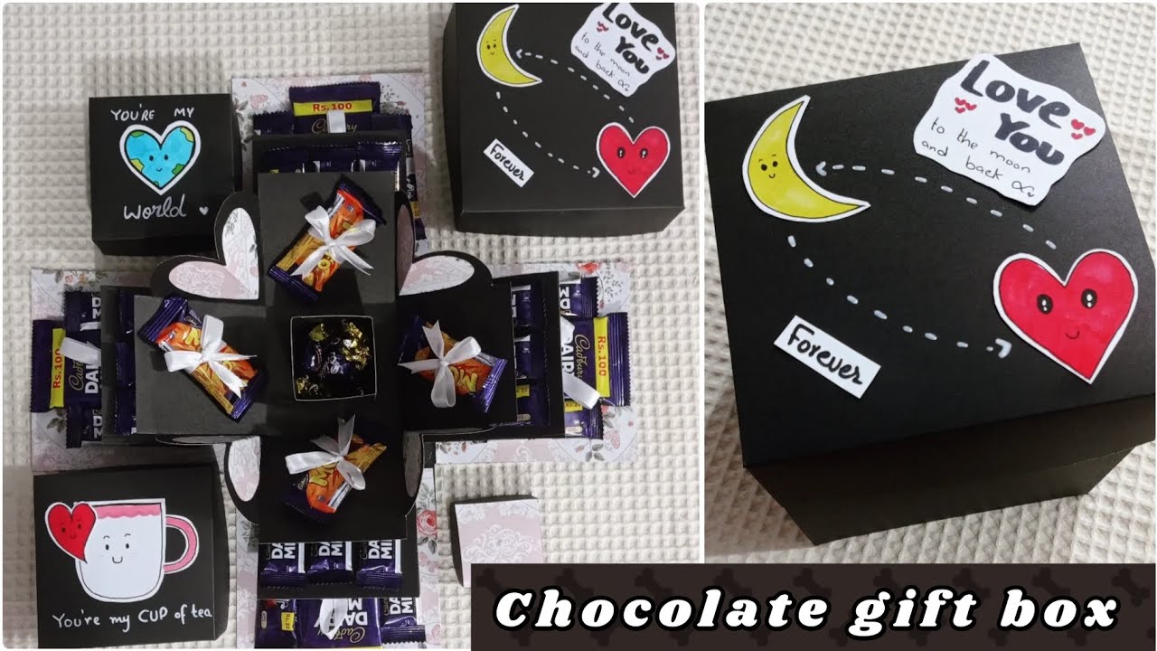 3 Layer Chocolate Box With A Small Box Inside It Explosionboxgift