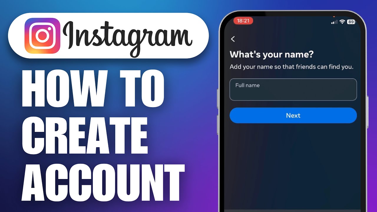 How To Create An Instagram Account 2026 Create New Instagram Profile