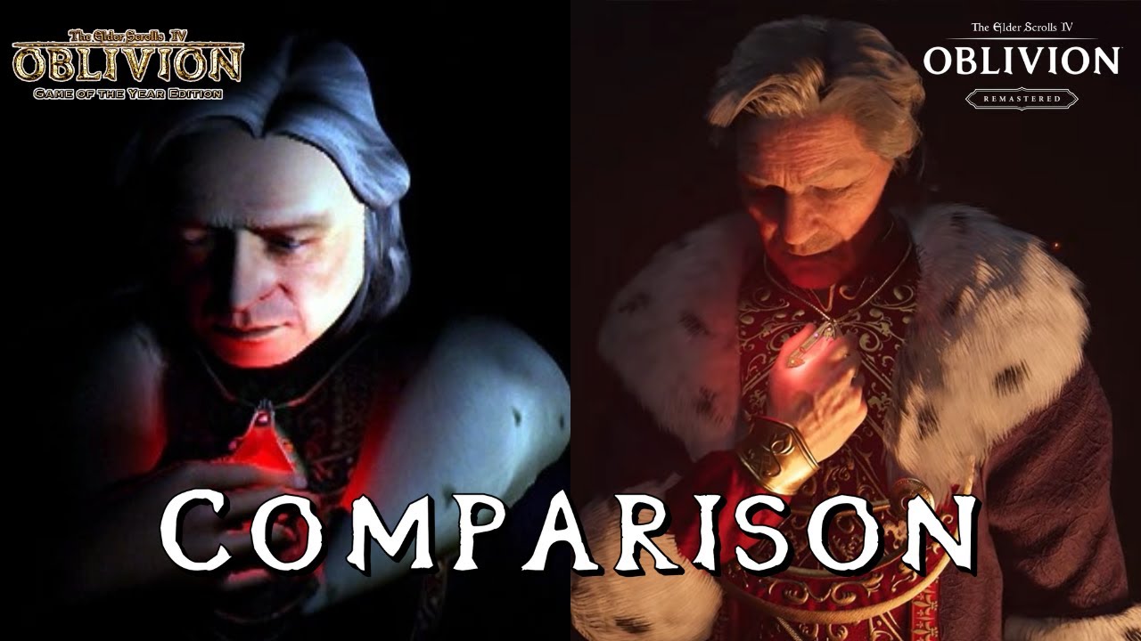 Oblivion Remaster Vs Original Side By Side Comparison Youtube