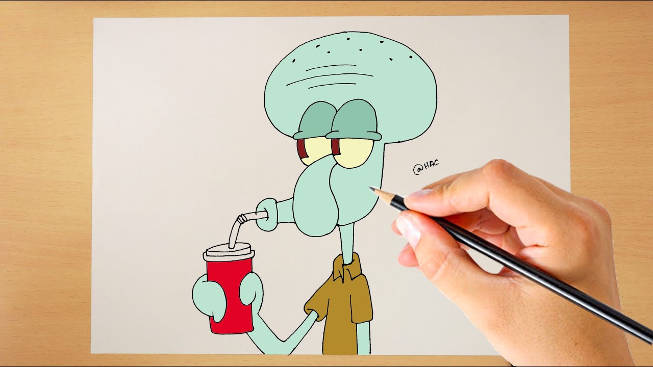 How To Draw Squidward From Spongebob