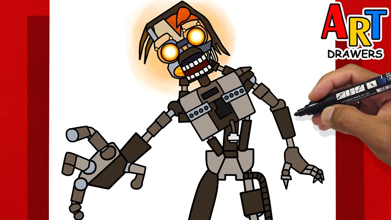How To Draw The Mimic Five Nights At Freddy S 2 Secret Of The Mimic