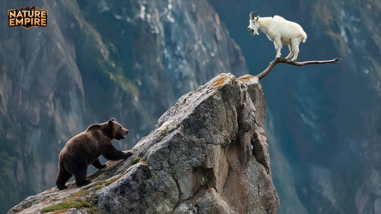Oso Vs Cabra Montesa La Caza Imposible En Las Montañas Rocosas