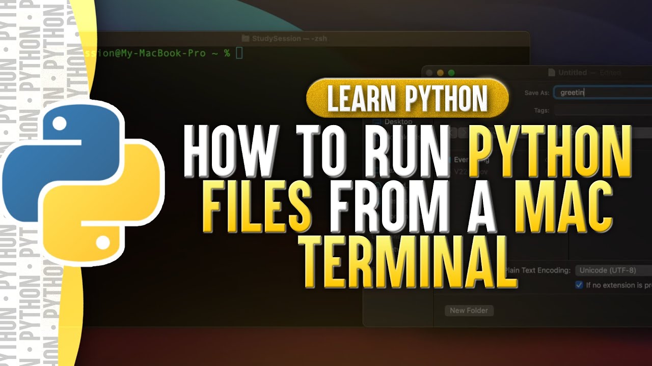 How To Run Python Files From Terminal Mac Youtube
