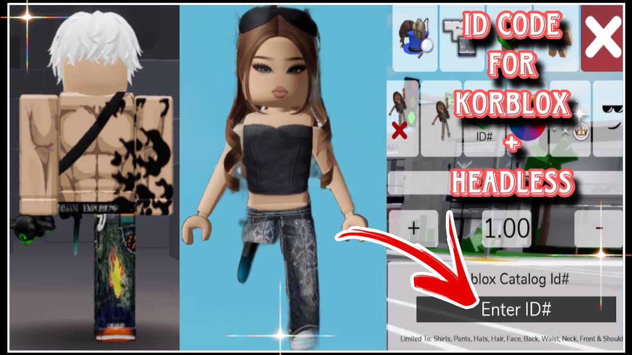 100 Working Id Codes For Korblox And Headless In Brookhaven Rp Roblox