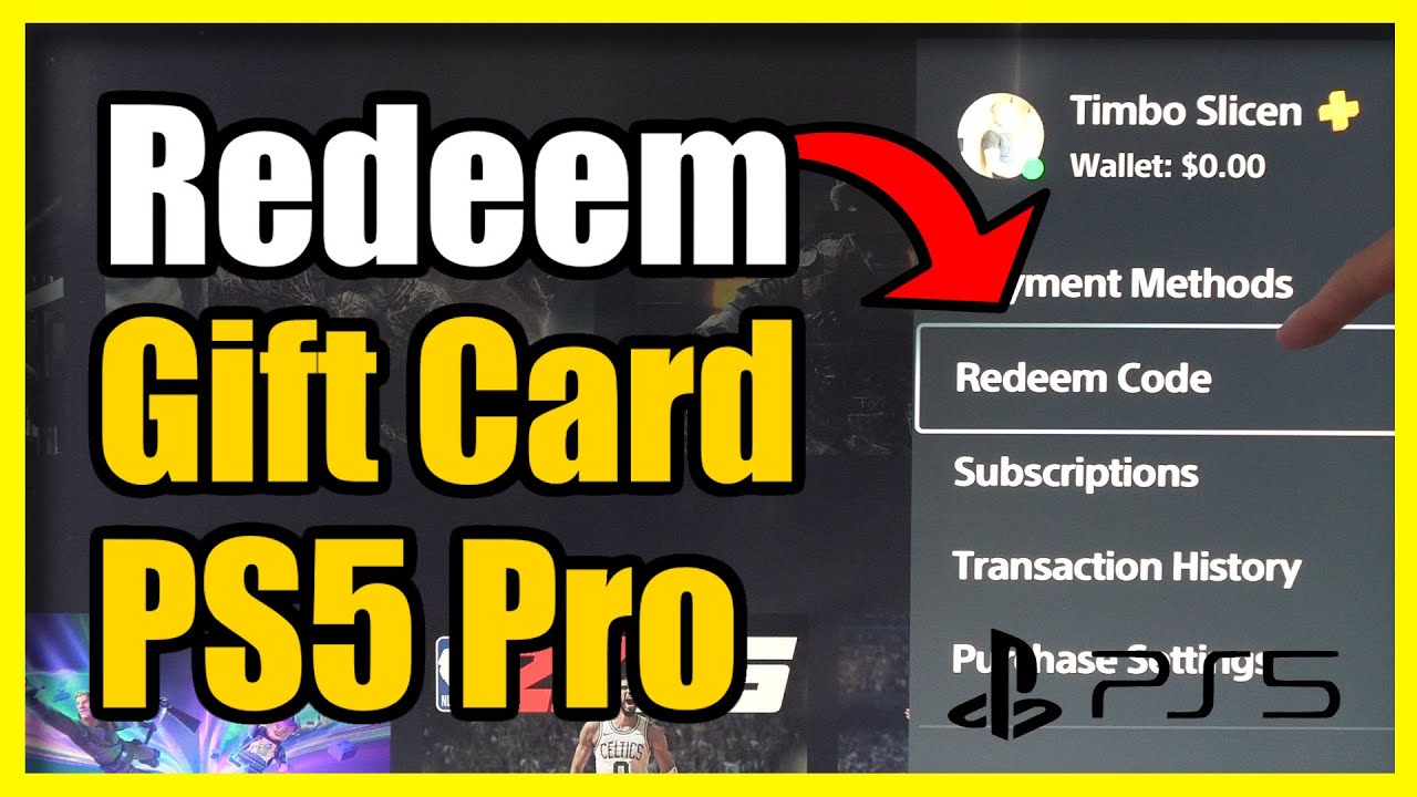 How To Redeem A Gift Card On Ps5 Pro Account Easy Method 12 Character